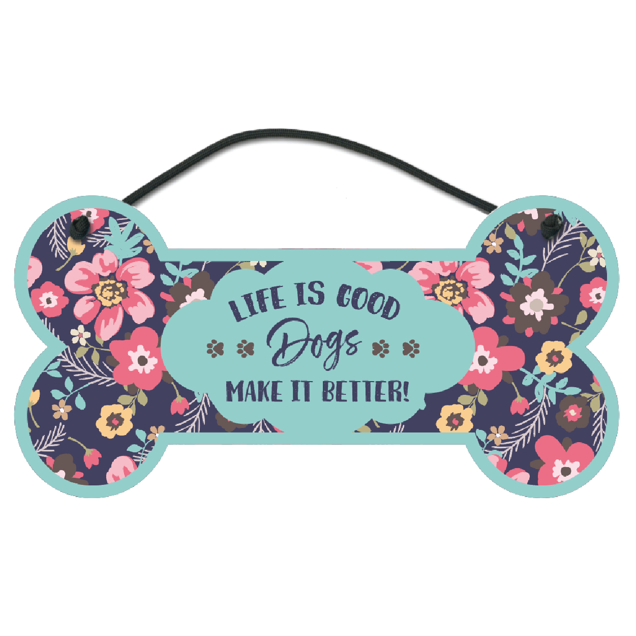 Life is Good Bone Plaque | Friends to the Forlorn Pitbull Rescue