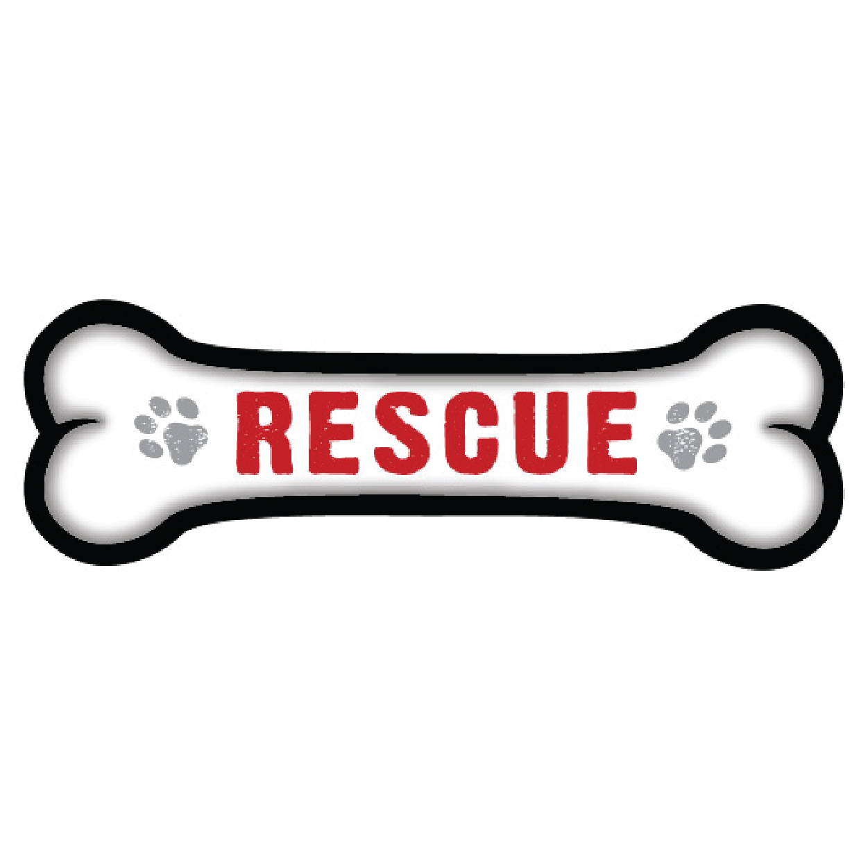 Rescue Bone Car Magnet (Small) | Friends to the Forlorn Pitbull Rescue