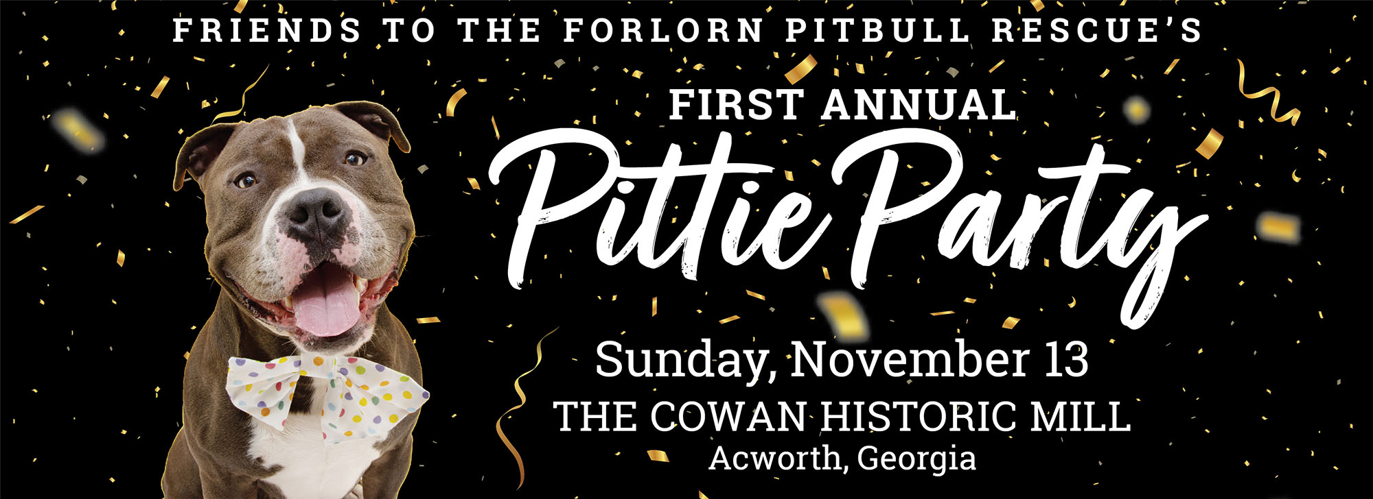 FIRST ANNUAL PITTIE PARTY | Friends to the Forlorn Pitbull Rescue